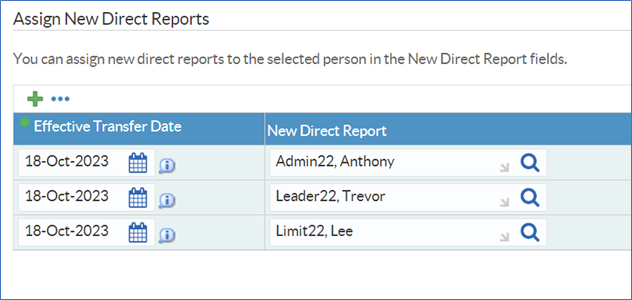 Manager Self Service -Assignment Changes